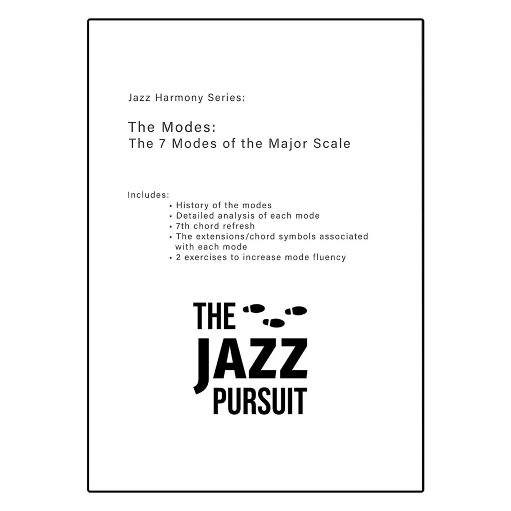 The Major Modes PDF Handout - The Jazz Pursuit